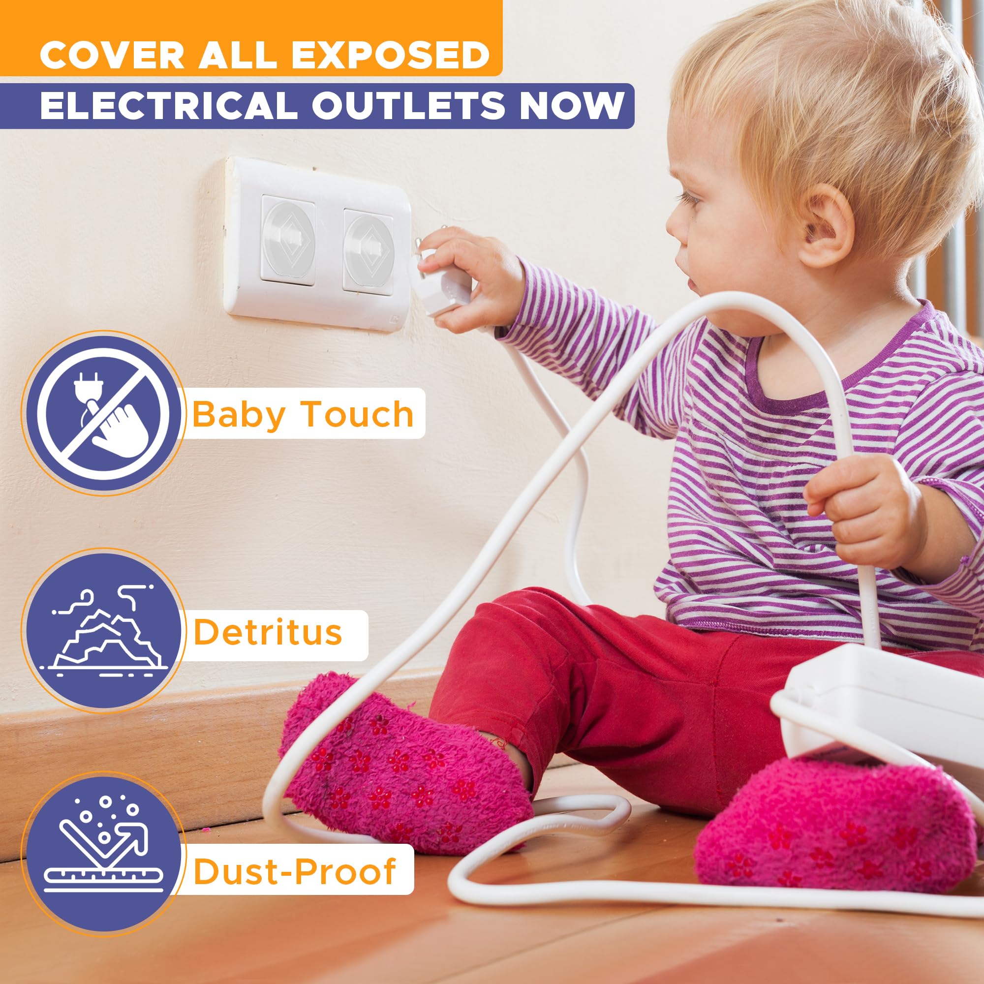 Mommy's Helper - Outlet Plugs, (2 Packs Of 36 Count -72 Count)