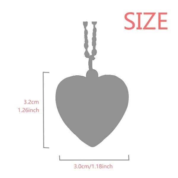 Animal Pure Blue Eye Cat Photograph Folded Wings Peach Heart Pendant Necklace