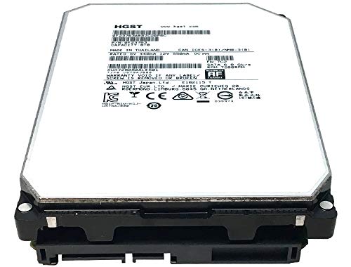 HGST Ultrastar He8 Helium (HUH728080ALE601) 8TB 7200RPM 128MB Cache SATA 6.0Gb/s 3.5in Enterprise Hard Drive - 5 Year Warranty (Renewed)