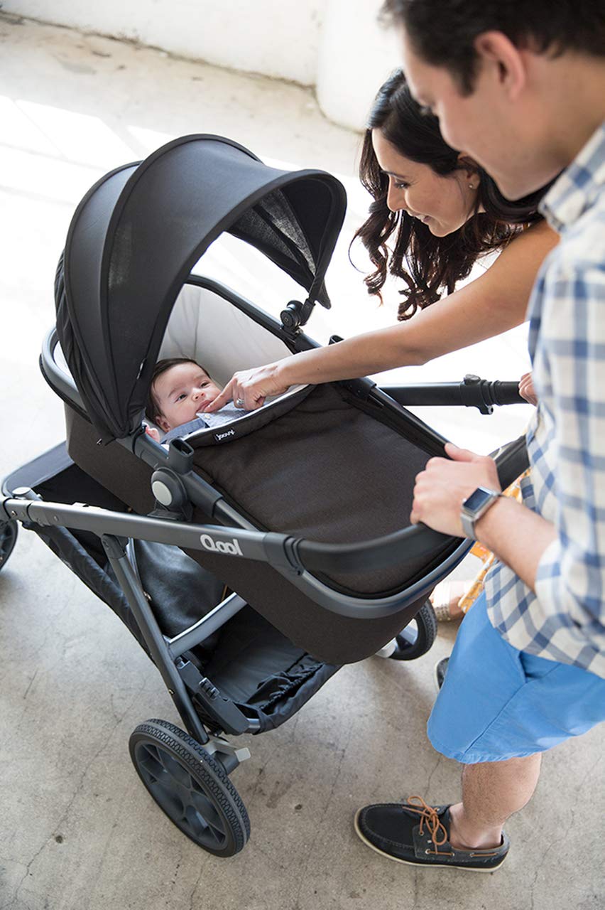 Joovy Portable Stroller Bassinet with Zip Closure, UPF 50 Sun Canopy - Compatible Qool and Caboose RS Strollers (Adapters Sold Separately)