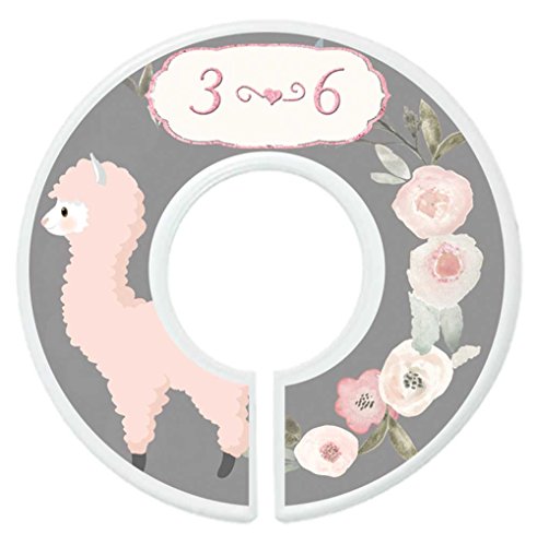Mumsy Goose Nursery Closet Dividers Closet Organizers Baby Girl Clothes Dividers Llamas
