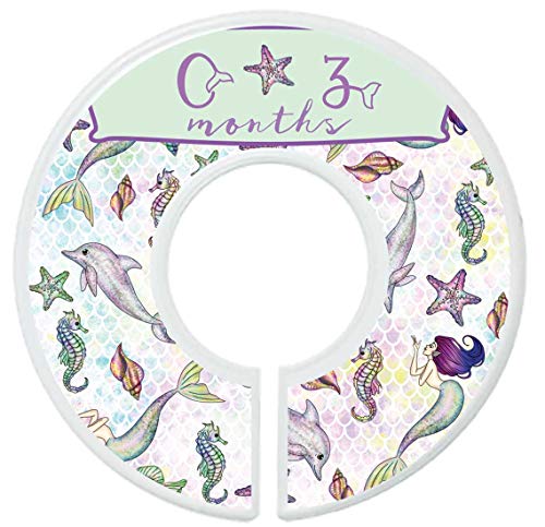 Mumsy Goose Nursery Closet Dividers Closet Organizers Baby Girl Clothes Dividers Mermaid