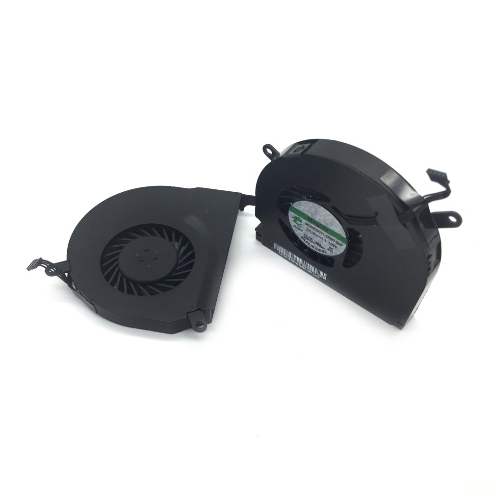 Left and Right Side CPU Cooling Fan Assembly for Apple MacBook Pro 15" A1286 (2008, 2009, 2010, 2011, 2012)