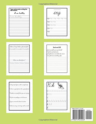 Cursive Handwriting Workbook for Kids Ages 8-12 & Teens | Upper & Lower Case Letters, Joining Letters, Words, Sentences, Jokes & Poems: Practice book ... others in handwriting skills: 133 Pages