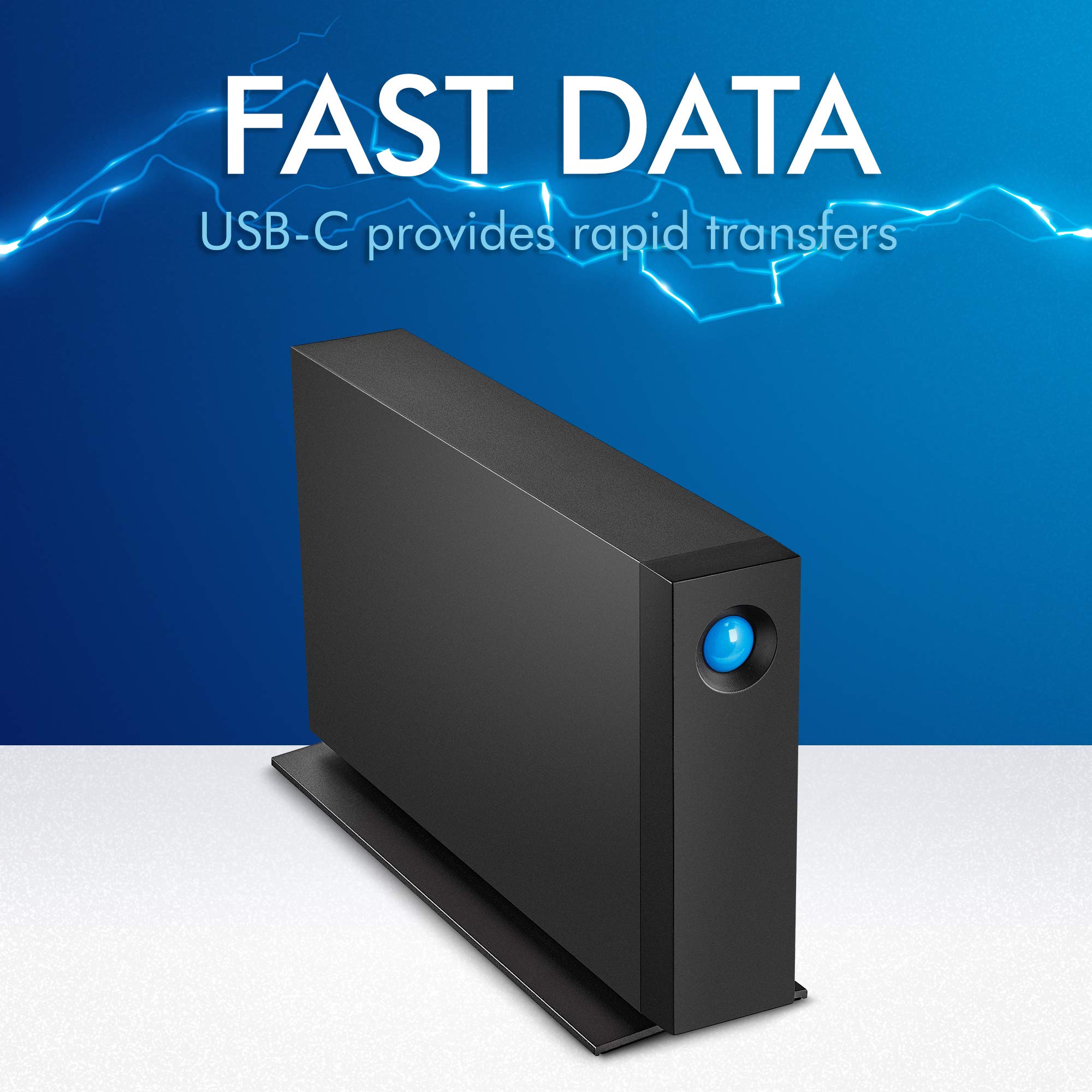 LaCie d2 Professional 10TB External Hard Drive Desktop HDD β USB-C USB 3.0 7200 RPM Enterprise Class Drives, 5 Year Warranty and Recovery Service (STHA10000800)