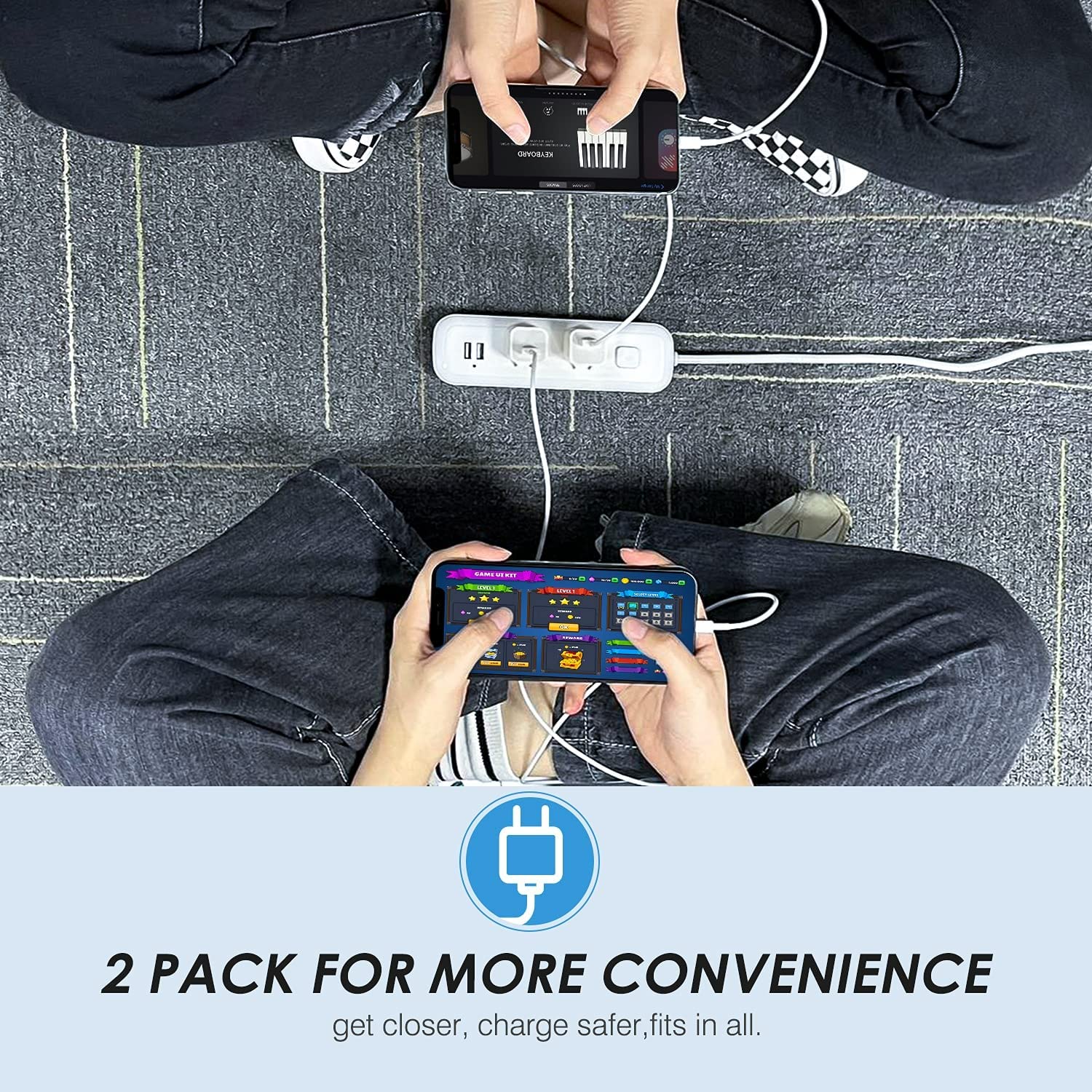 Apple iPhone charger(MFi certified),2Pack 3ft lightning cable Fast Charging Data Sync Cord with 2Pack USB wall Charger Travel Plug Box Block compatible iPhone 14/13/12/11/11 Pro Max/X/XR/XS/8Plus/iPad