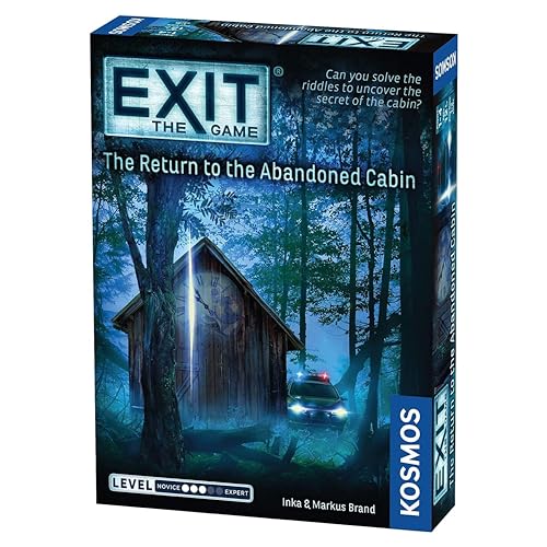 EXIT: The Return to The Abandoned Cabin | EXIT: The Game - A Kosmos Game | Family-Friendly, Card-Based at-Home Escape Room Experience | Collaborative for 1 to 4 Players, Ages 12+
