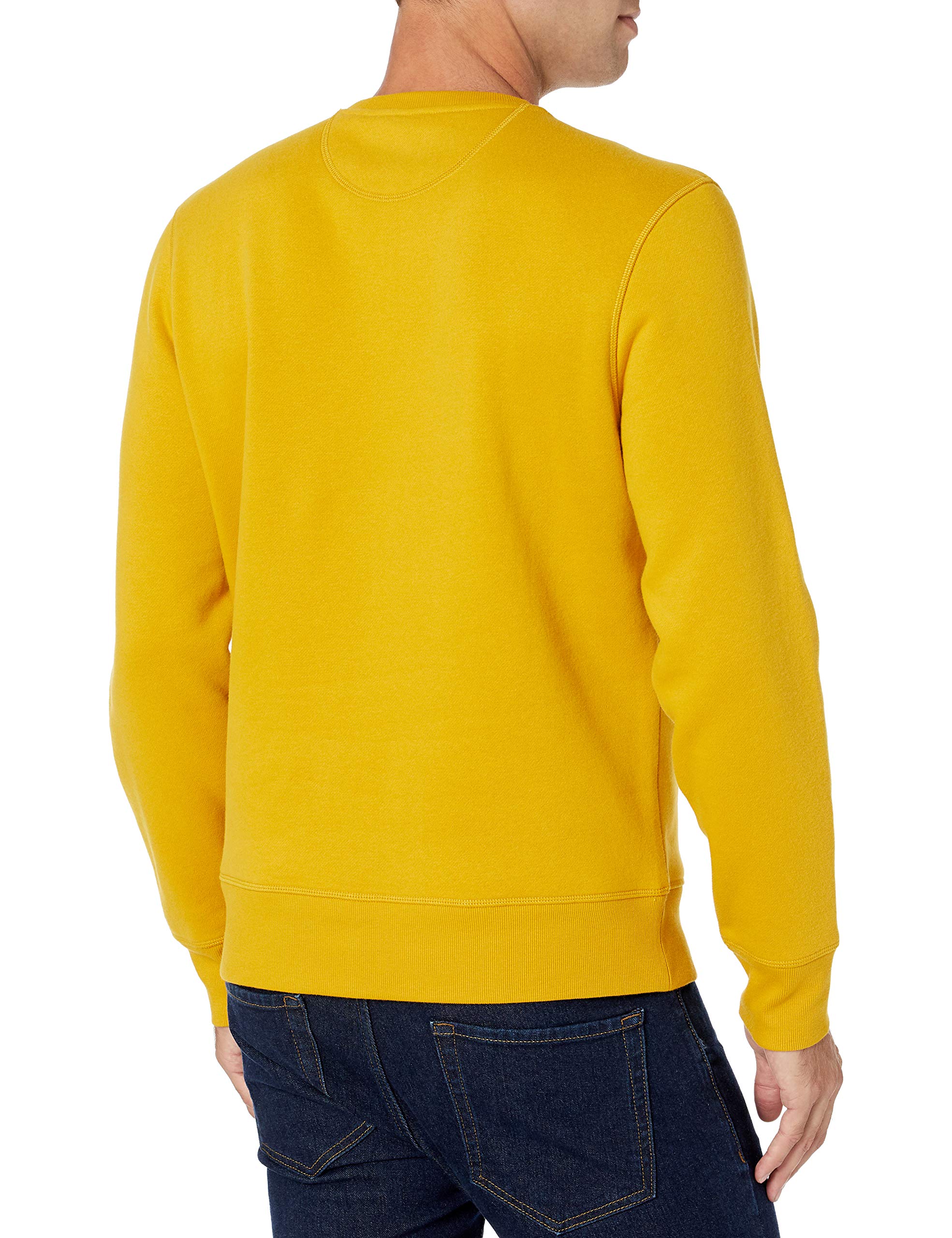 Amazon Essentials Men's Fleece Crewneck Sweatshirt (Available in Big & Tall), Gold, Small
