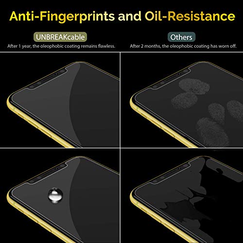 UNBREAKcable Screen Protector for iPhone 11/ iPhone XR [3-Pack] [99.99% HD Clear] [Easy Installation Frame] [9H Hardness] [Full Coverage] [Bubble Free][Free Alignment Tool, Anti-Scratch][ Anti-Fingerprint] for Apple 6.1''