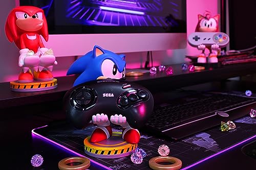 Exquisite Gaming: Sliding Sonic Phone Stand & Controller Holder - Sonic The Hedgehog - Officially Licenced Figure, Cable Guys