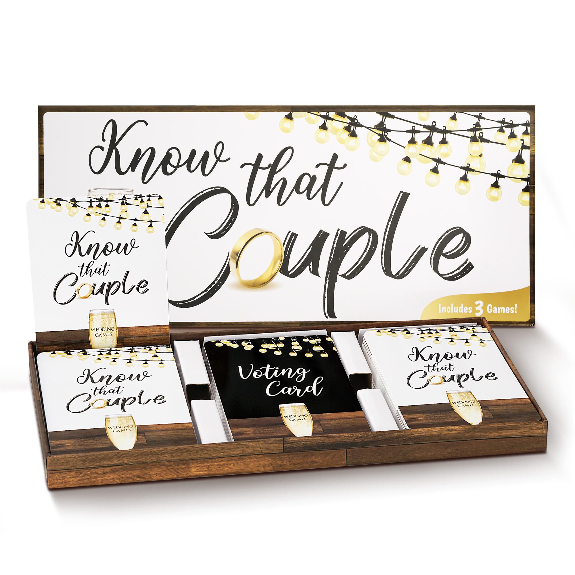 Know That Couple - Engagement Party Games for Guests with Conversation Starters, A Music Game, and a Bride or Groom Game. Includes Printables and Great for Wedding Party Decorations and Bridal Showers
