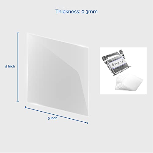Dental Hard Splint, 10 Sheets 0.3 mm Dental Lab Splint Thermoforming Material for Vacuum Forming Machine 5'' x 5''