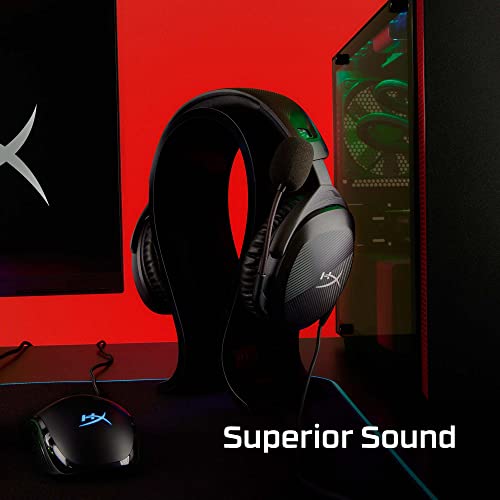 HyperX Cloud Stinger 2 β Gaming Headset, DTS Headphone:X Spatial Audio, Lightweight Over-Ear Headset with mic, Swivel-to-Mute Function, 50mm Drivers, PC Compatible (Renewed)