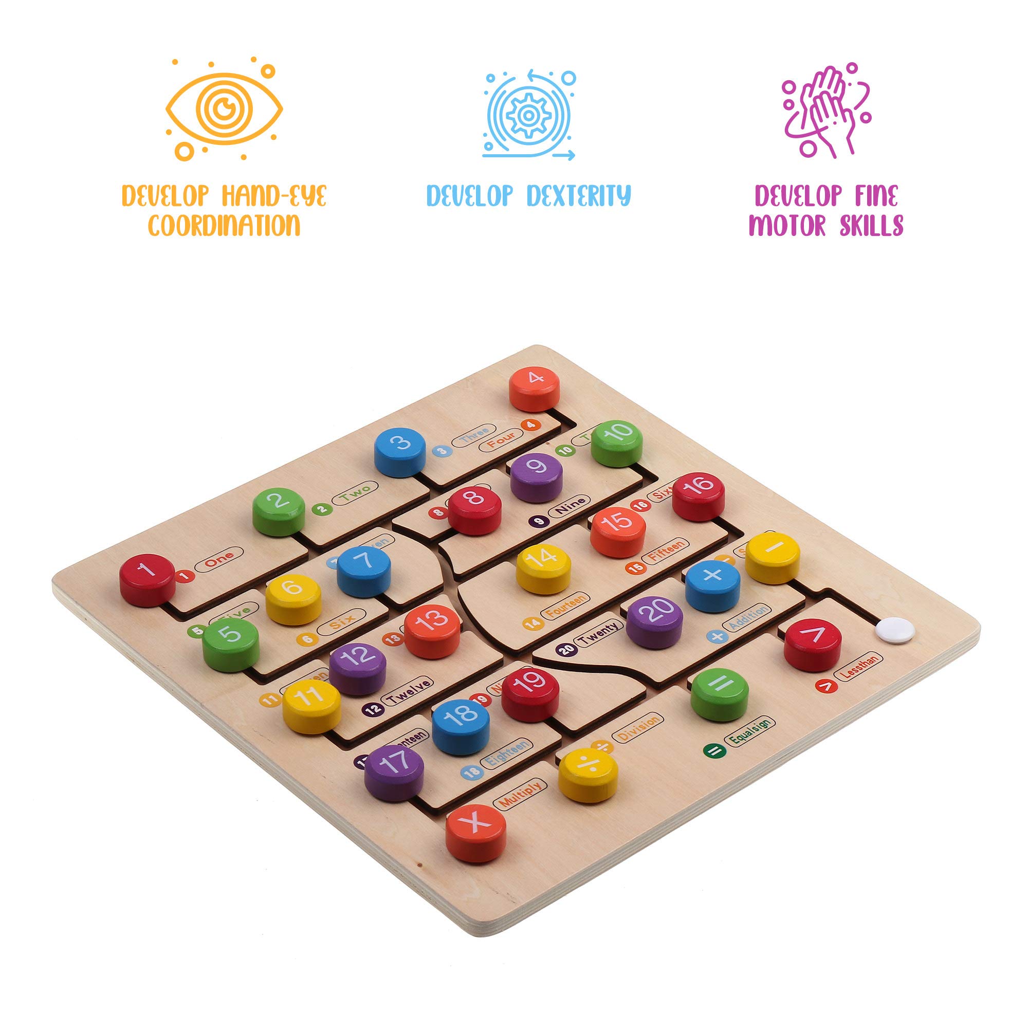 Boxiki kids Wooden Alphabet Puzzle. Alphabet Board for Kids with Wooden Letters. Best Learning ABC Puzzles That Help in Developing Motor Skills, Concentration and Imagination in Children.