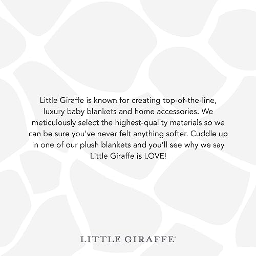 Little Giraffe Baby Blanket - Chenille Soft Blanket with Satin Trim - Baby Stroller Blanket - Newborn Baby Essentials & Baby Gifts - 29x35 - Lavender