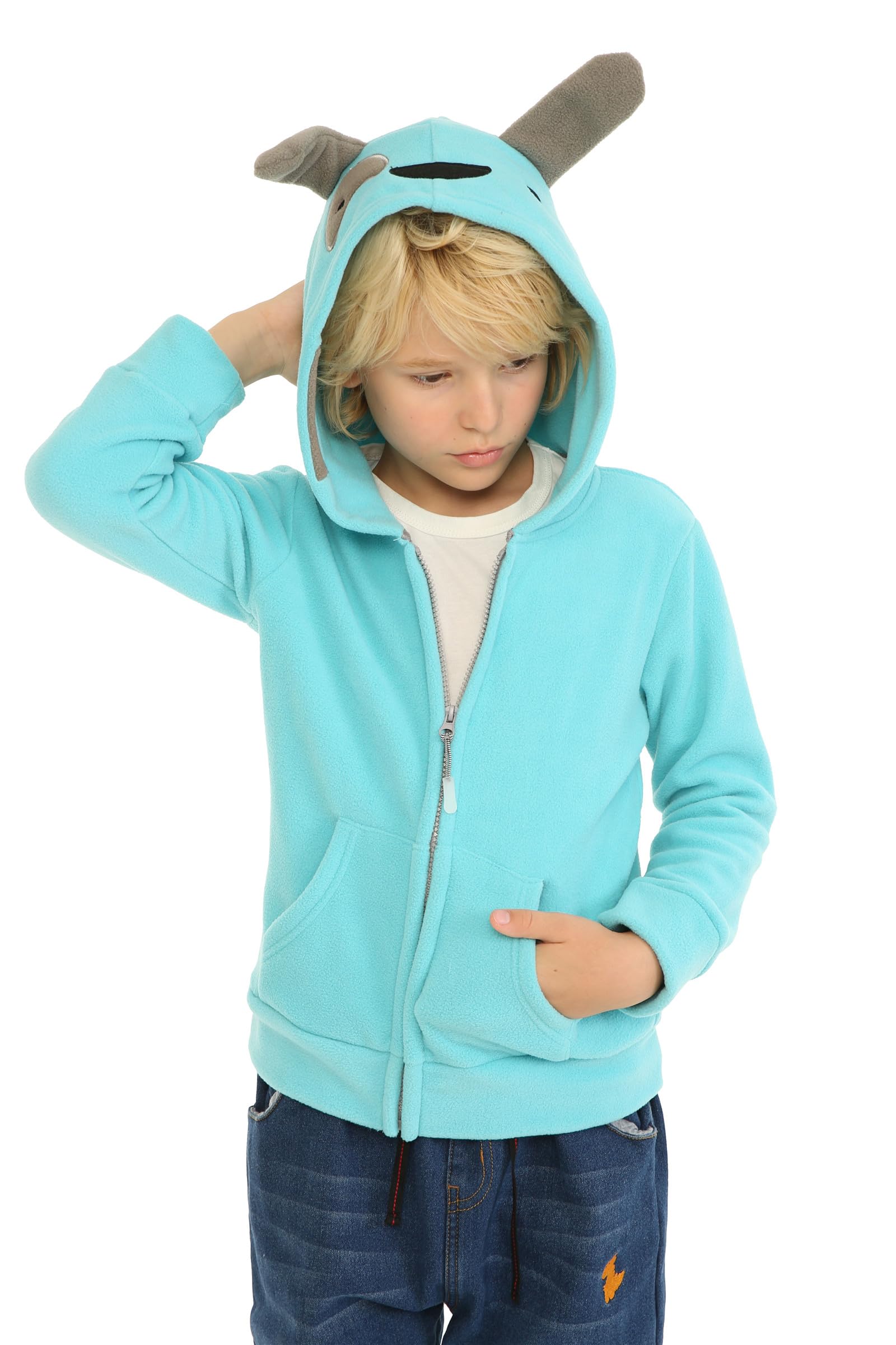 Mud Kingdom Cute Toddler Boy Fleece Jacket with Hood 24 Months Panda