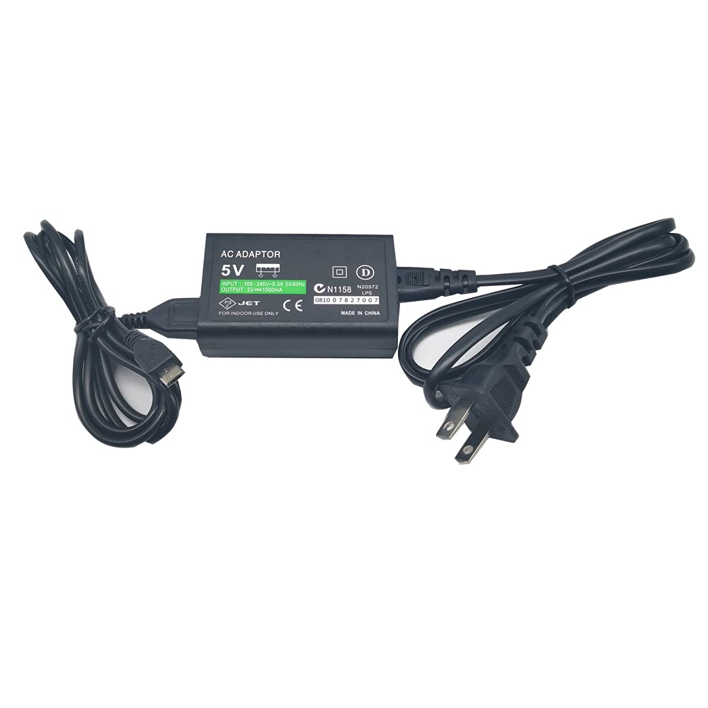 RUITROLIKER AC Power Adapter with USB Charging Cable Cord for PS Vita 2000 - Wall Chargers Supply Kit for PSV 2000