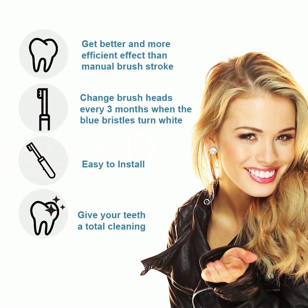 Oralfit Electric Toothbrush Heads Replacement for Oral B, 8 pcs Brush Heads Compatible with Braun Dual Clean 3D Excel Advance Power Smart Series Pro-Health