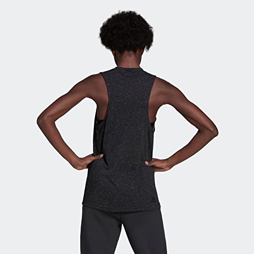 adidas Women's Winners 3.0 Tank, Black Melange, Small