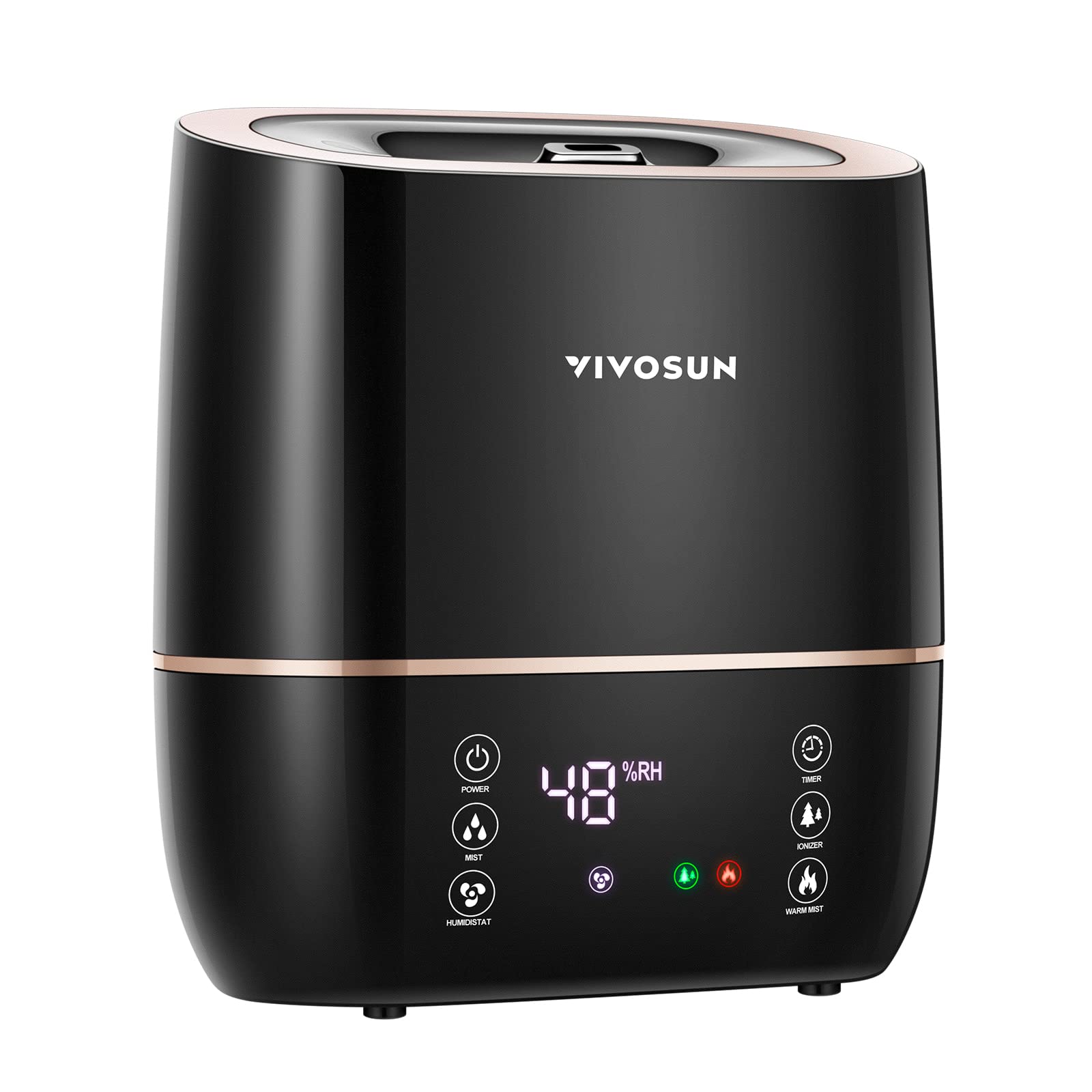 VIVOSUN Air Humidifier 4L Cool Mist Humidifier, Indoor Ultrasonic Humidifier with Essential Oil Box & Remote Control for Bedroom, Plant, Baby, Dry Skin