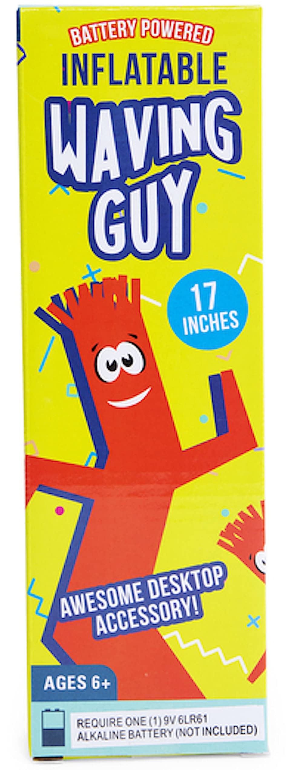 Gener8 Inflatable Waving Guy Desktop Mini Wacky Tube Man 17 inch, Red, Small