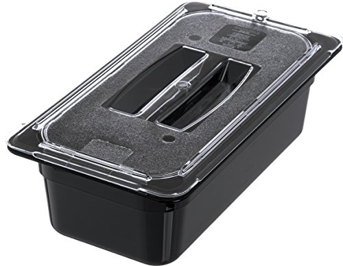 Carlisle FoodService Products 3066103 StorpPlus Third Size Food Pan, Polycarbonate, 4" Deep, Black