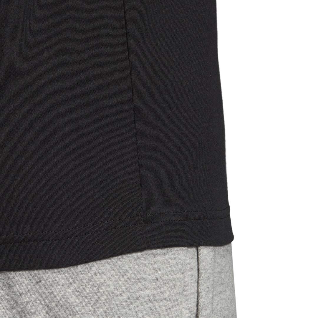 adidas mens Camo Linear Tee Black/White/Grey /Grey Small