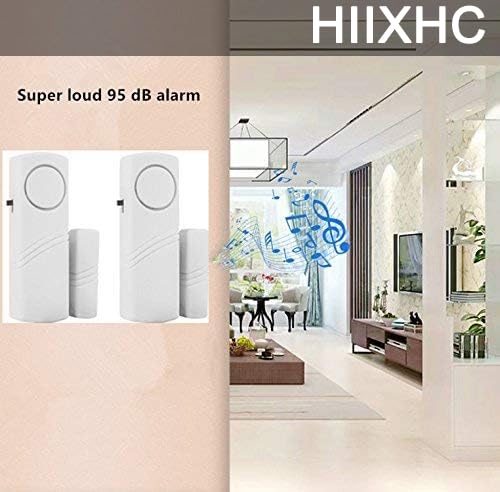 Hiistar Personal Security Window & Door Alarm Bell | Wireless Sensor Door Window Burglar Alarm | Pack of 10