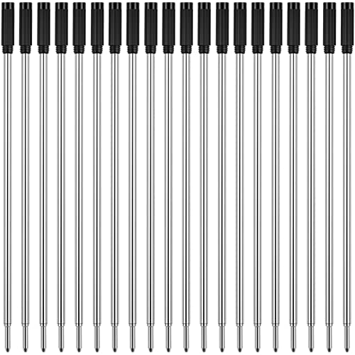 Unibene Cross Compatible Ballpoint Pen Refills 20 Pack, 1.0mm Medium Point-Black, Smooth Writing Replaceable German Ink Refill