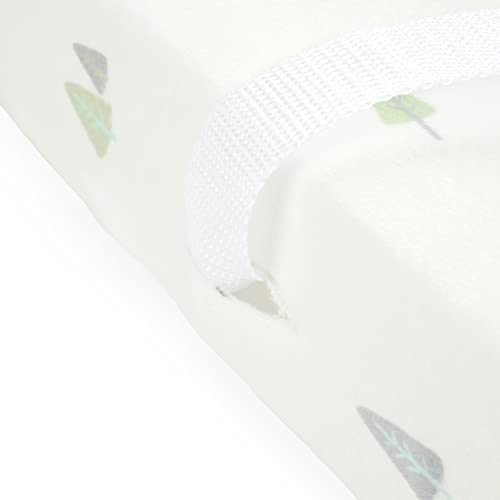 Lush Decor Hygge Sloth Trees Soft & Plush Changing Pad Cover, 32" x 16" x 5", Gray