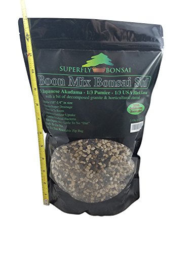Boon Bonsai Soil Mix Boon Mix - Inorganic Substrate with Pumice, Lava and Akadama (2.5 Dry Quarts)