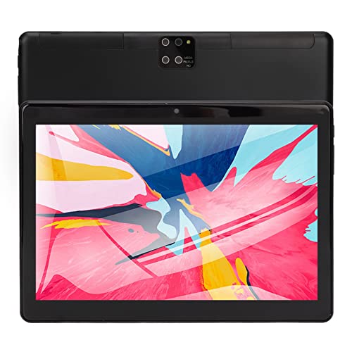 Android 10 Tablet PC Black,10.1 Inch 1960x1080 IPS HD Dispaly,6GB 128GB Memory,Dual Band WiFi,8MP 16MP Dual Cameras,Support Two Sim Cards Calling Tablet,8800mAh.(us)