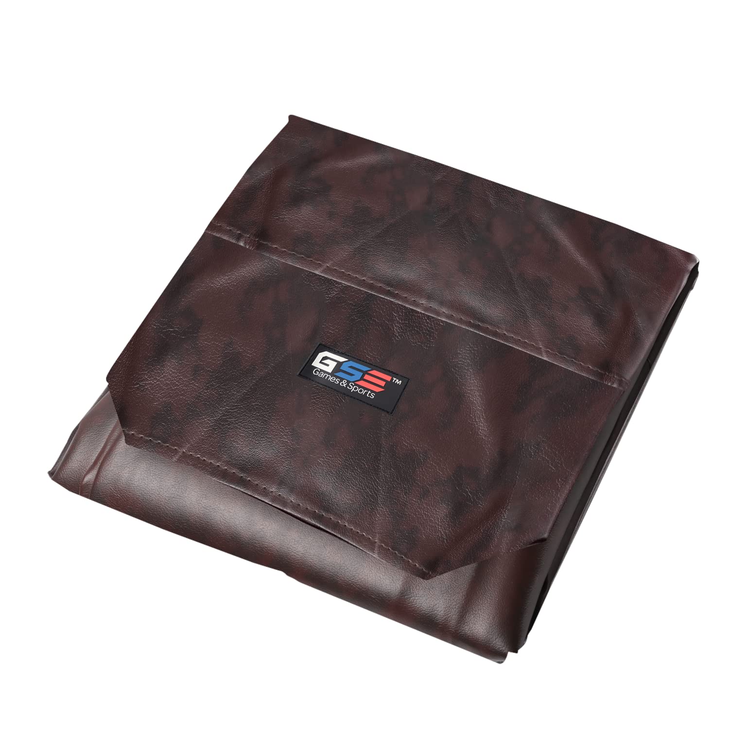 GSE Games & Sports Expert 9' Heavy-Duty Leatherette Shuffleboard Table Cover for Shuffleboard Table Accessories (Brown)
