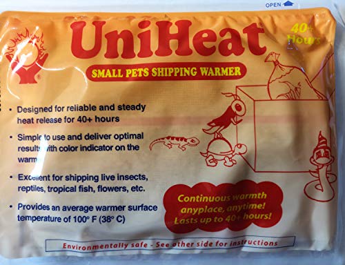 Uniheat Perfect Choice Shipping Warmer 40+ Hours, 50 Pack... +Free Bonus! of One Free 20 Hour Heat Pack! ... 40+ Hour Warmth for Shipping Live Corals, Small Pets, Fish, Insects, Reptiles, Etc.