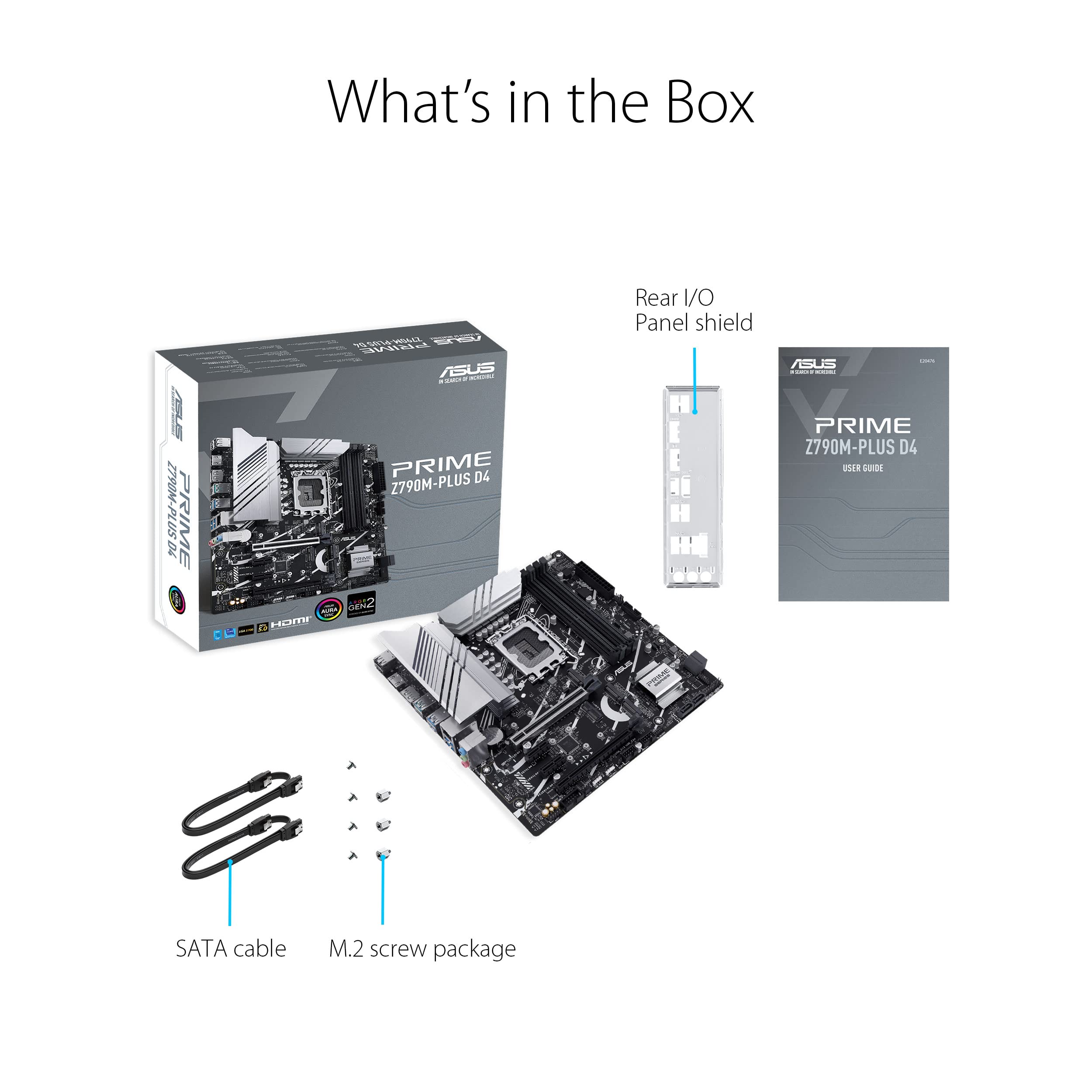 ASUS Prime Z790M-Plus D4 LGA 1700(Intel 14th,12th&13th Gen) microATX Motherboard (PCIe 5.0, 3xM.2 Slots,10+1 DrMOS,DDR4,1Gb LAN,USB 3.2 Gen 2x2 Type-C,Front USB 3.2 Gen 1 Type-C,Thunderbolt 4 USB4)