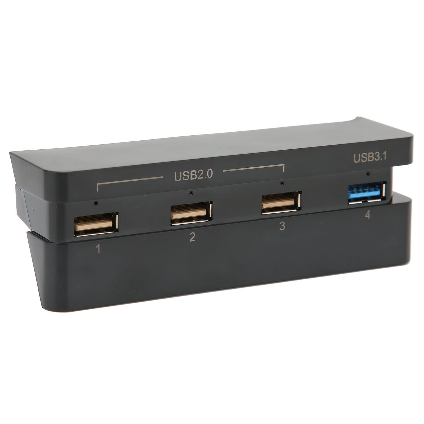 for PS4 Slim Gaming Console Hub, USB2.0 x 3+USB3.0Expansion Adapter, High Speed USB Hub Adapter, Plug and Play, USB Charger Controller Splitter, Compatible USB 3.1/2.0