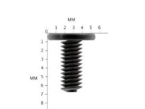 LaptopScrewsDirect 50 Pack of Black Zinc Laptop Screws Size M2.5x6MM / PM2.5X6.0 / M2.5X6L