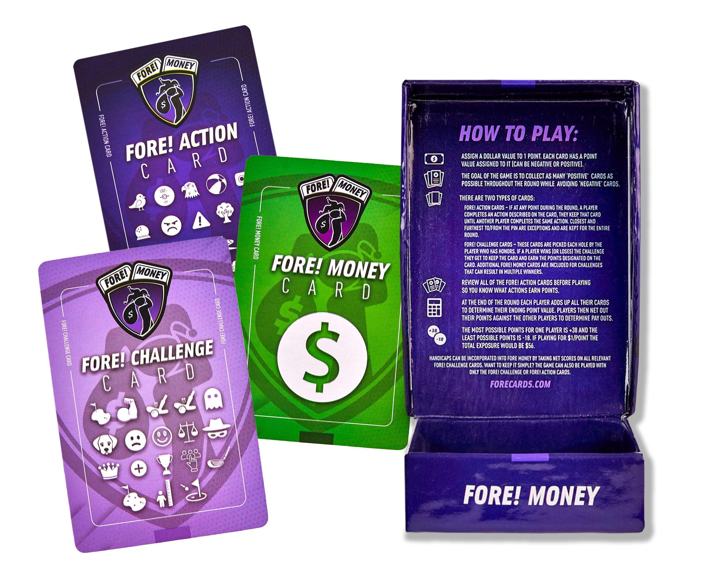Fore! Cards 3 Game Bundle | 3 Fun & Interactive On-Course Golf Games to Suit Every Type of Golf Round | Never Play a Boring Round Again | Save Over 25%
