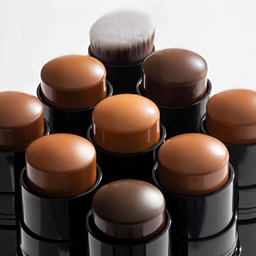 Black Radiance Color Perfect Foundation Stick with Soft Brush Applicator Duo – Buildable, Blendable Versatile Pigment-Rich Formula - Bronze Glow