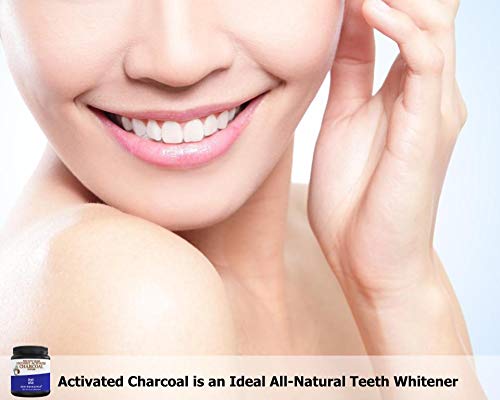 Large 12 Oz. Coconut Activated Charcoal Powder. Whitens Teeth, Rejuvenates Skin and Hair, Supports Better Digestion. USA-Owned Producers, Free Scoop