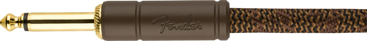 Fender Instrument Cable, 1/4" Straight, Brown, 10 feet (990910007)