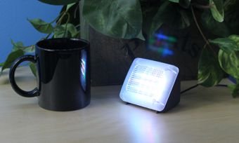 FakeTV – FTV-10 Charcoal Design Burglar Deterrent – Simulated TV Light with Frosted Lens – Energy-Efficient LED Dummy Home Security Technology – Prime Quality House & Valuables Protection Equipment