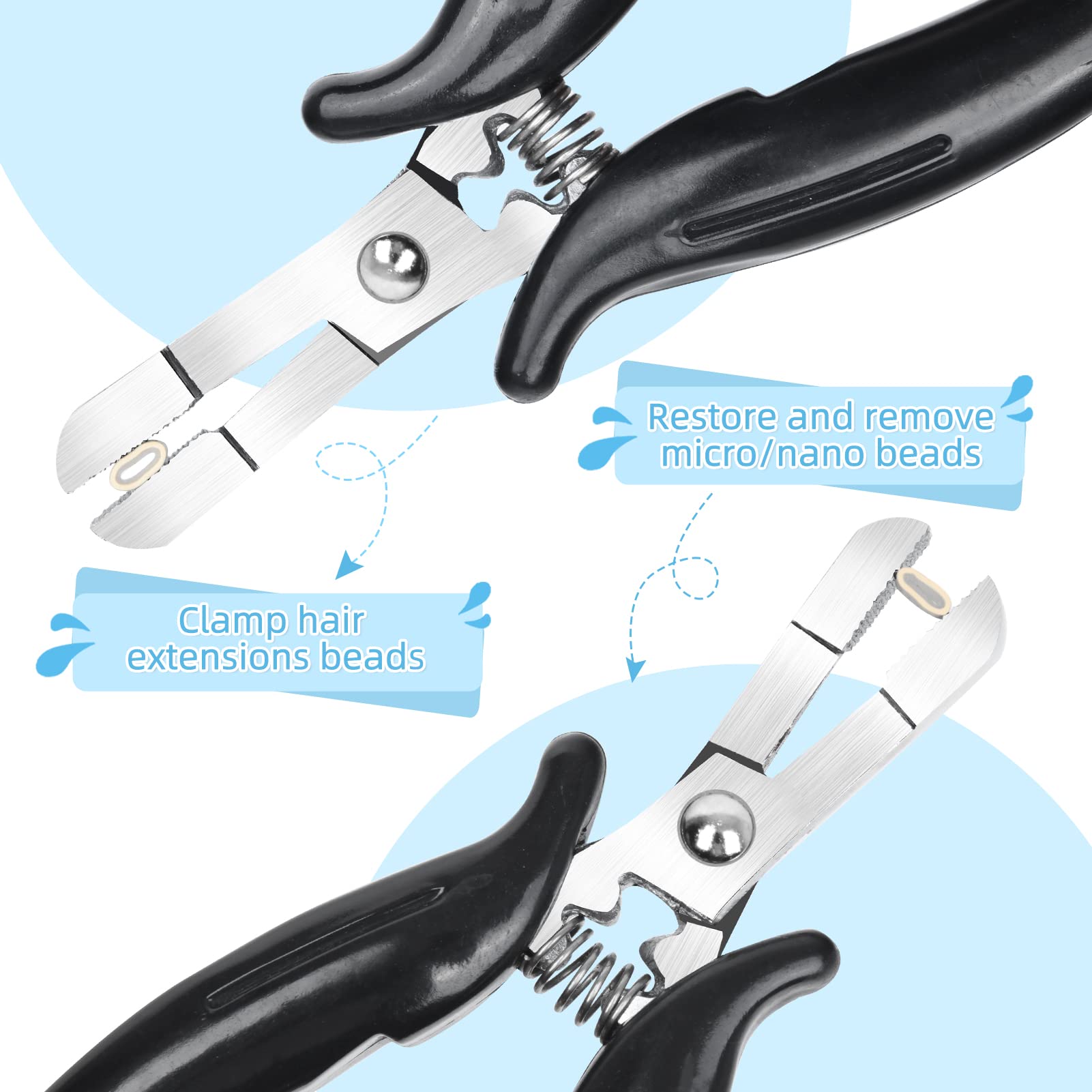 Neitsi Fusion Bond Crusher Tool for Keratin Hair Extensions… (Thread Shape)