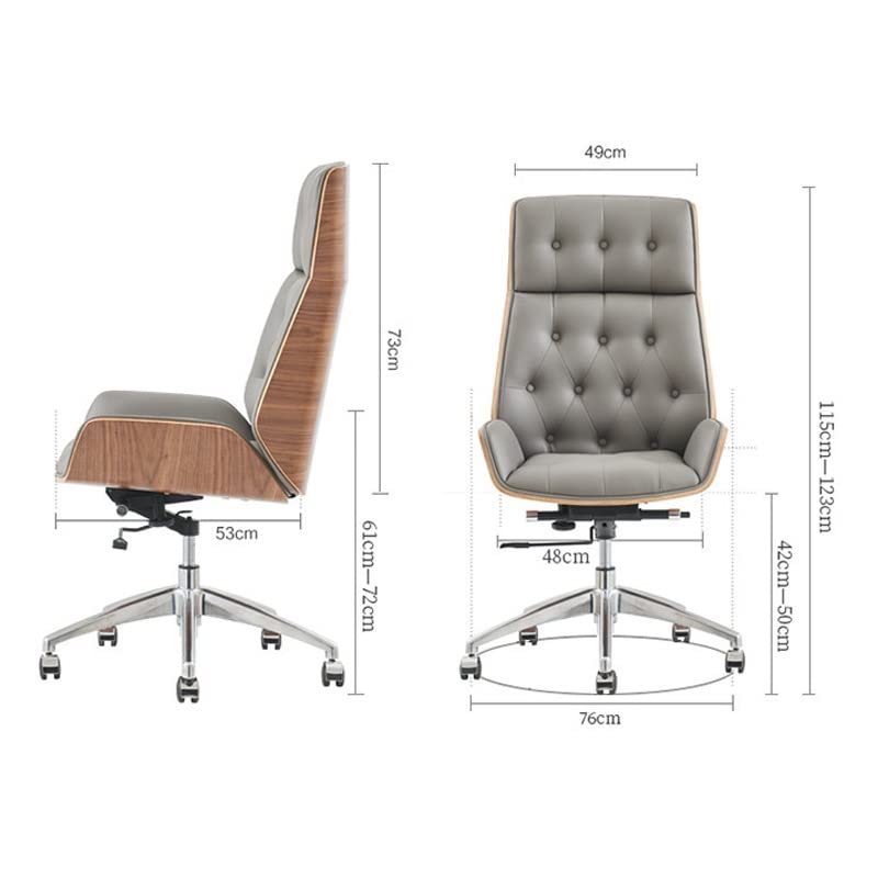 BZLSFHZ Executive Massage Ergonomic Swivel High Back Thick Cushion PU Leather Office Chair