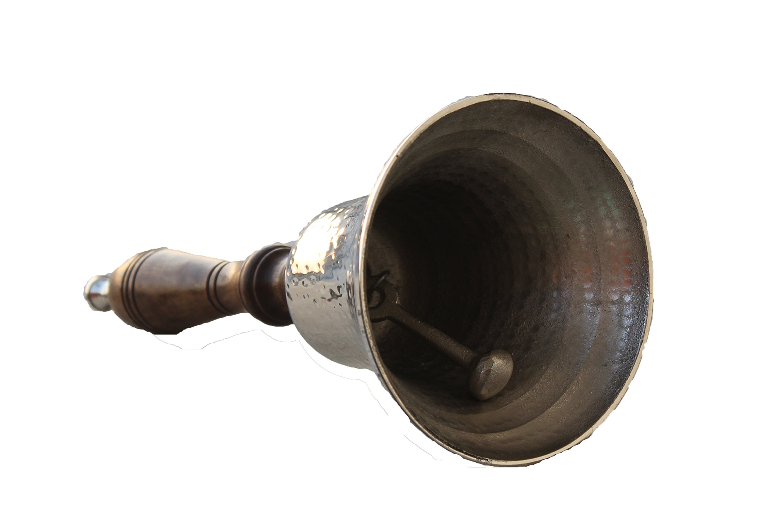 Brass Hand Call Bell, Heavy Duty, Very Loud Sound, Brass Dinner Bell Ideal Gift for Home Office, School, Teacher, Nautical, Spa, Aromatherapy