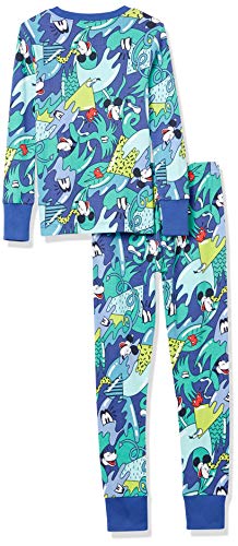 Amazon Essentials Disney | Marvel | Star Wars Boys' Pajama Set (Previously Spotted Zebra), Pack of 2, Mickey Classic, 6-7