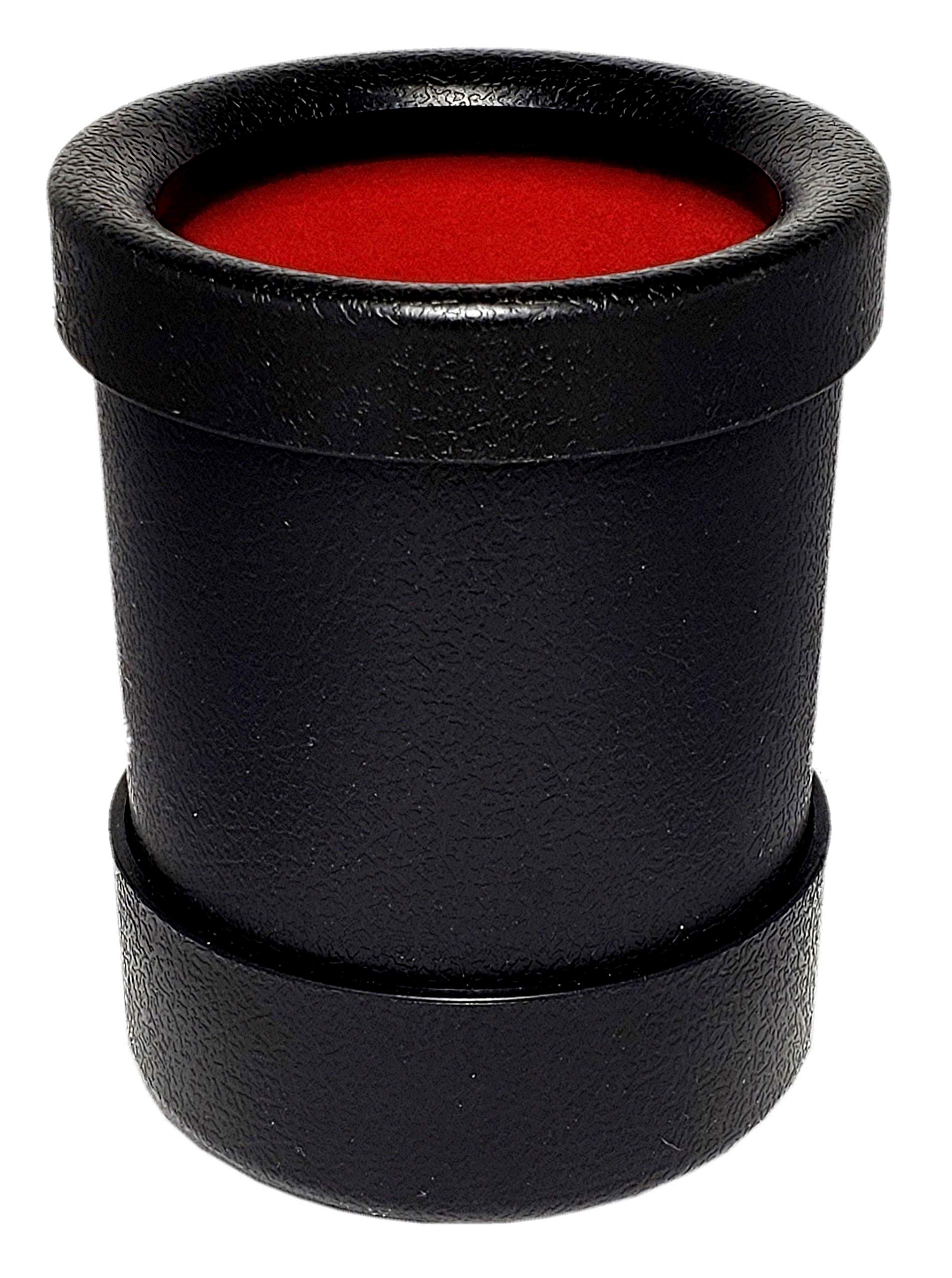 Cyber-Deals Dice Cup with White Poker (Clubs Ace) & Pip Dice in Storage Pouch Set (1 Set)