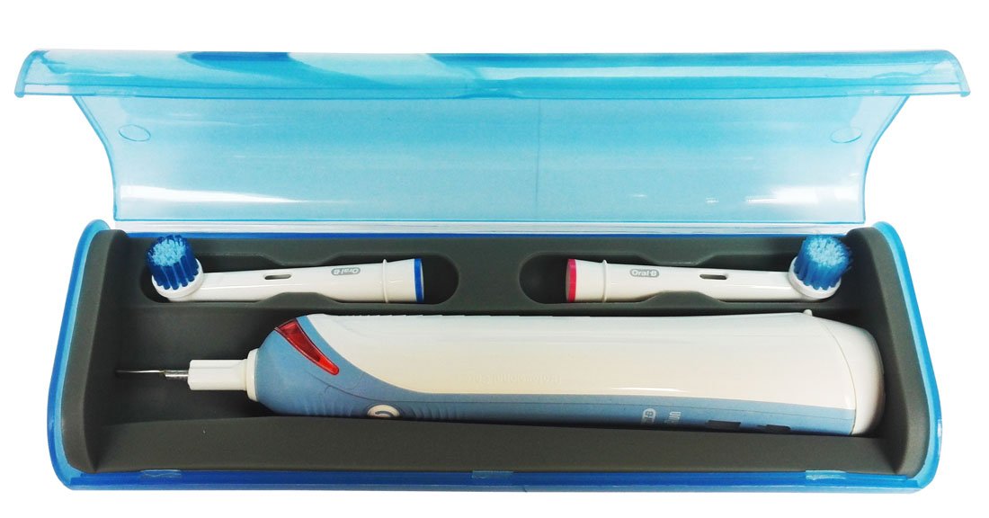 FitSand Hard Case Compatible for Oral-B Pro 1000 2000 3000 4000 Power Rechargeable Electric Toothbrush Travel Zipper Carry EVA Hard Box