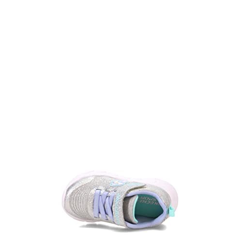 Skechers baby girls 302480n Sneaker, Light Grey, 9 Toddler US