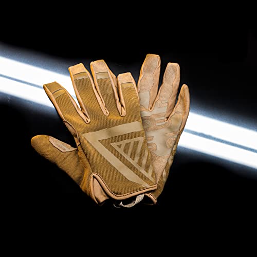 Glove Station The Impulse - Tactical Shooting Gloves for men with Touchscreen Compatibility, Lightweight Design and Outstanding Grip for Outdoor, Sports, Motorcycle and Work - Green, Medium Size